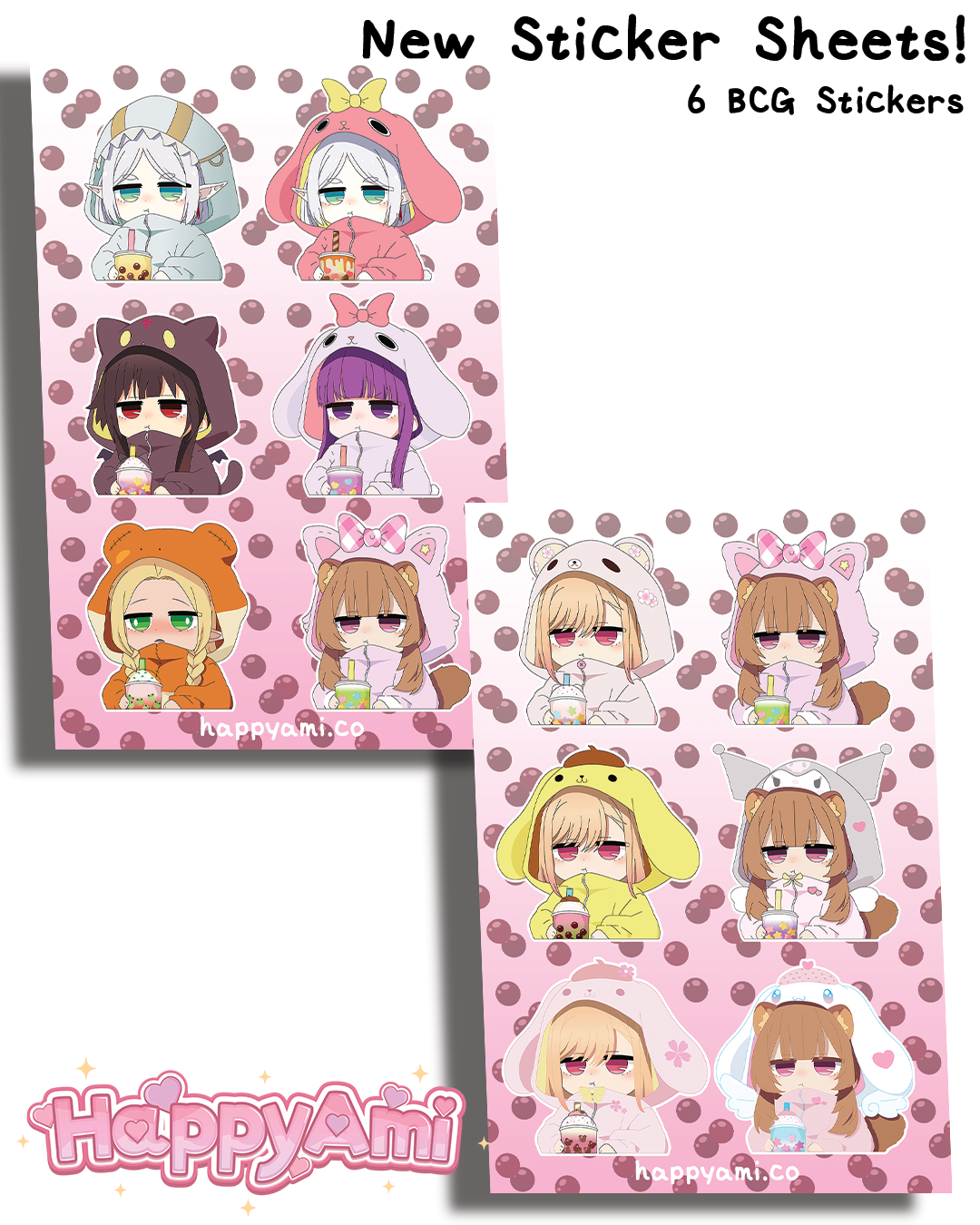BCG Sticker Sheets Bundle – Happy Ami